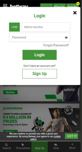 Betway Zambia online betting | Login & Register | Betway App review
